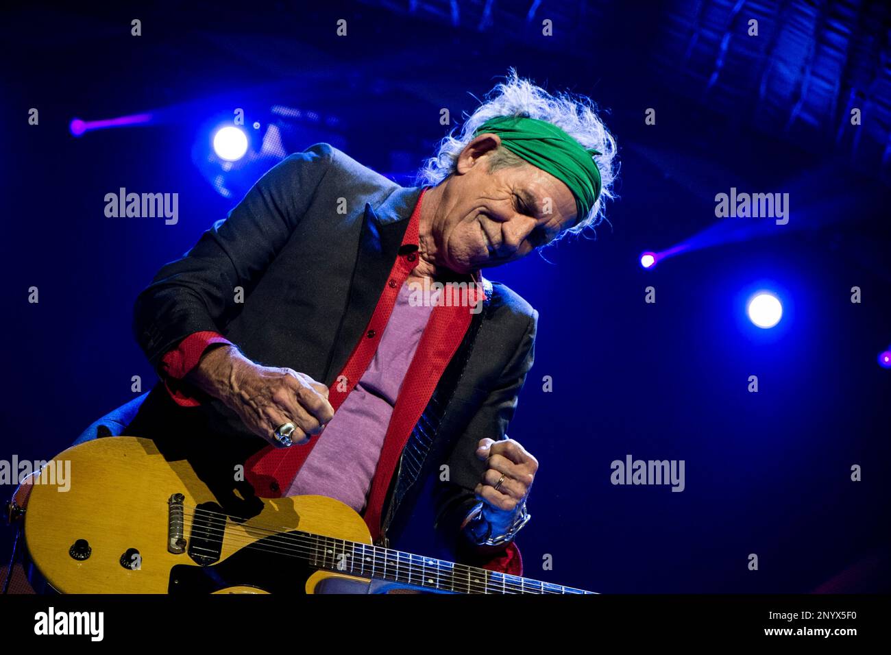 Keith Richards of The Rolling Stones performs at TD Garden on June 14 ...