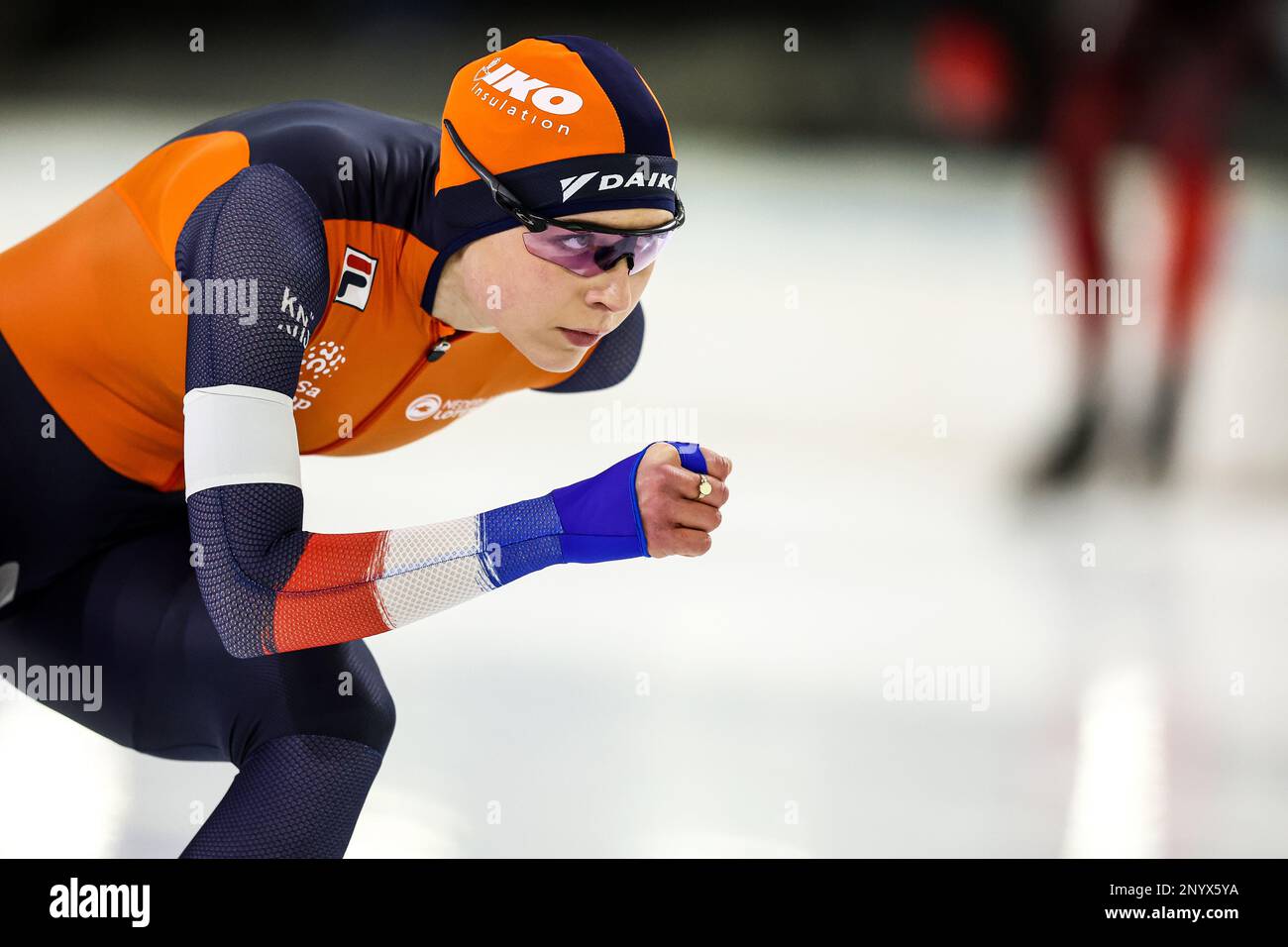 HERENVEEN - Netherlands, 02/03/2023, Joy Beune (NED) during the 3000 ...