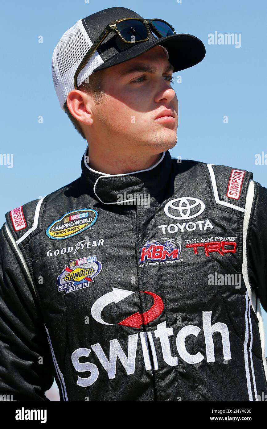 Noah Gragson, Switch Toyota Tundra during qualifying for the NASCAR ...