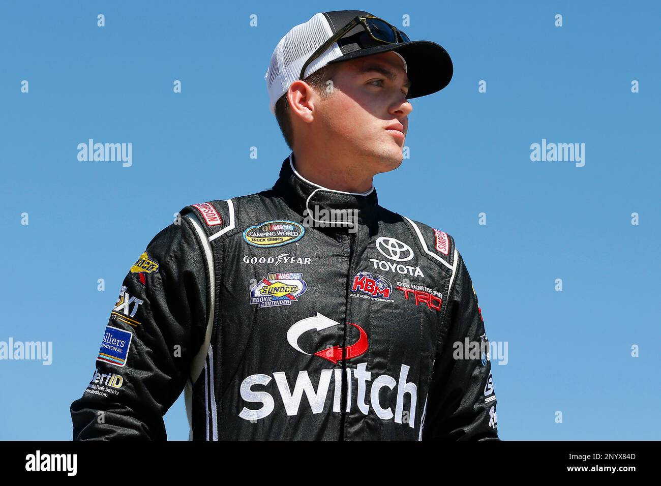 Noah Gragson, Switch Toyota Tundra during qualifying for the NASCAR ...