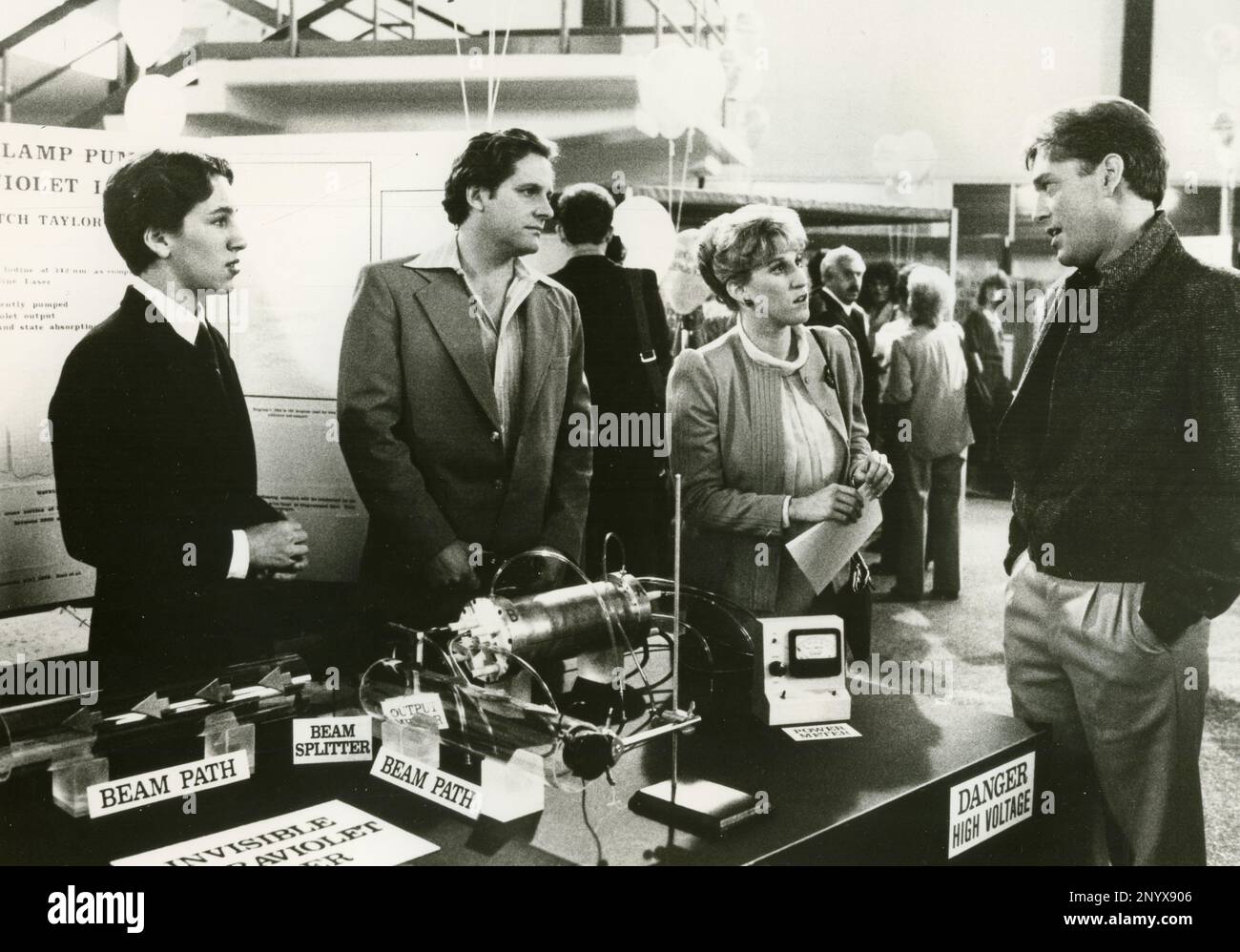 Actors Gabe Jarret and William Atherton in the movie Real Genius, USA ...