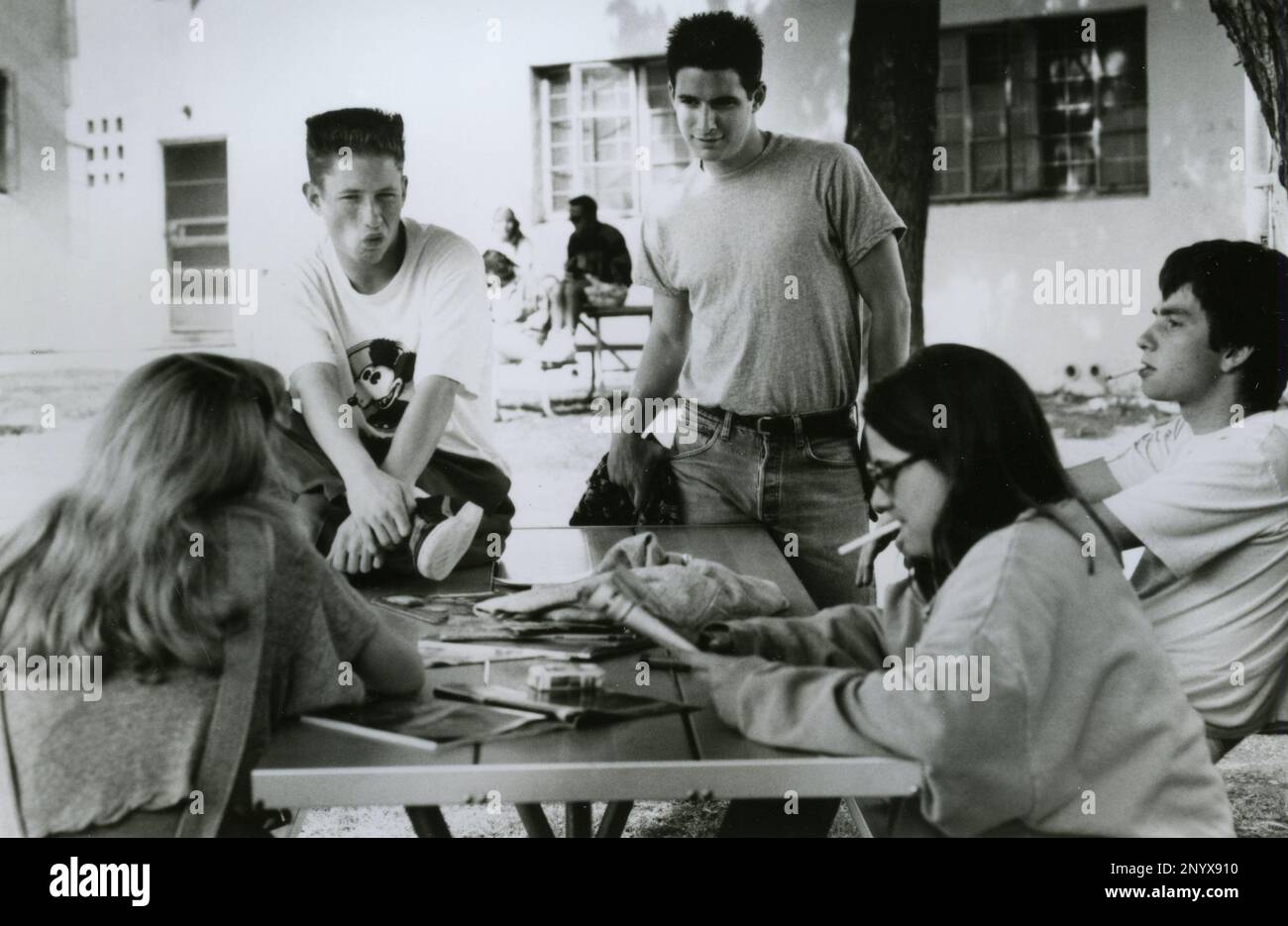 Actors Amy Locane Max Perlich Adam Horovitz David Herman And Shana Oneil In The Movie Lost