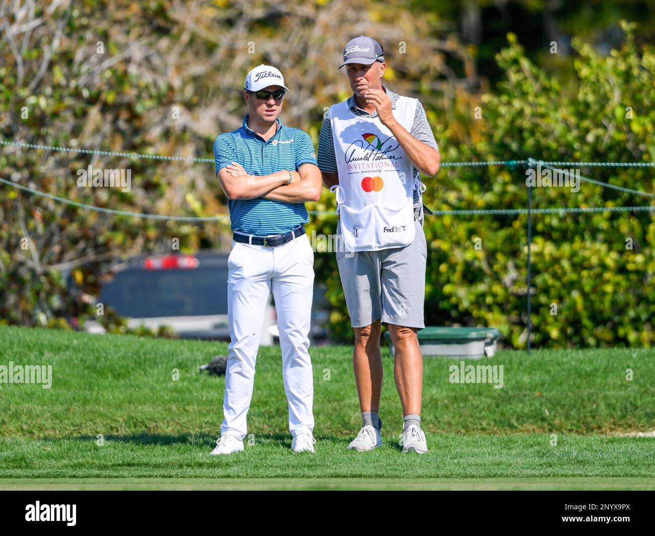Orlando, FL, USA. 2nd Mar, 2023. Justin Thomas and caddie Jim ''Bones ...