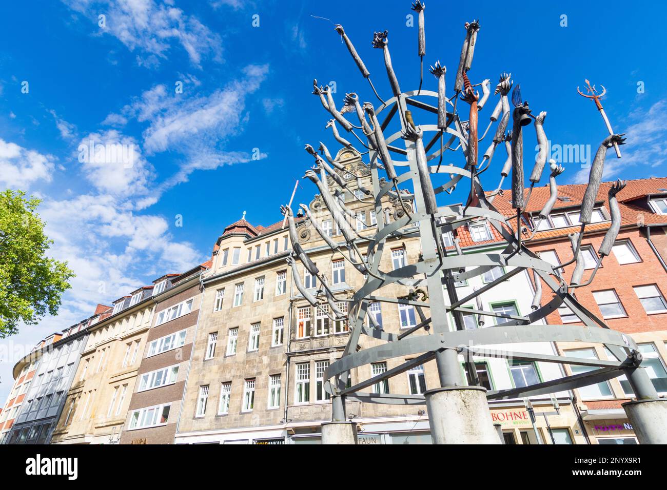 Münster: artwork 100 Arms of Guan Yin by artist Huang Yong Ping in ...