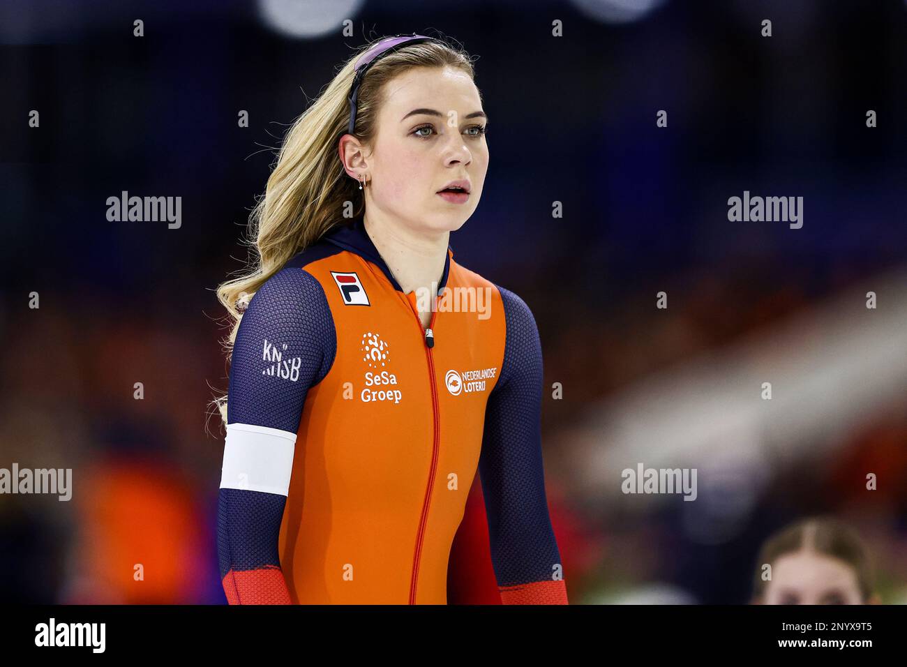 HERENVEEN - Netherlands, 02/03/2023, Joy Beune (NED) during the 3000 ...