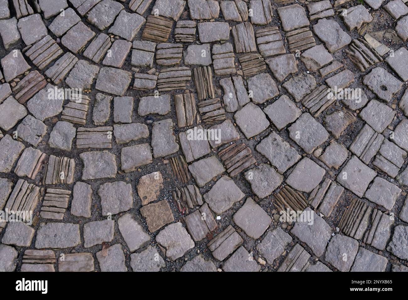 Antique cobblestone street detail close hi-res stock photography and ...