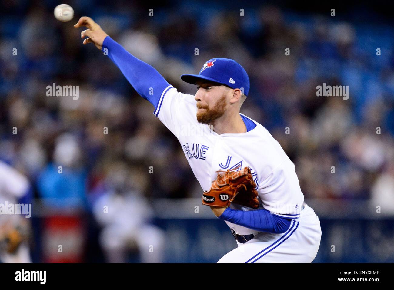 TORONTO, ON - MAY 10: Toronto Blue Jays Pitcher Danny Barnes (24 ...