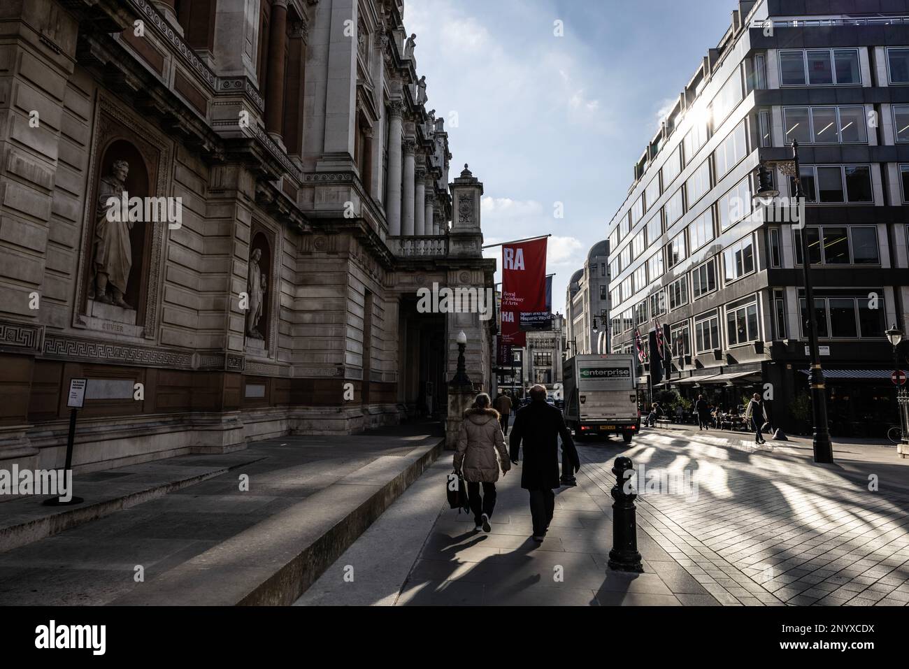 Burlington Gardens, running alongside of the Royal Academy, Mayfair ...