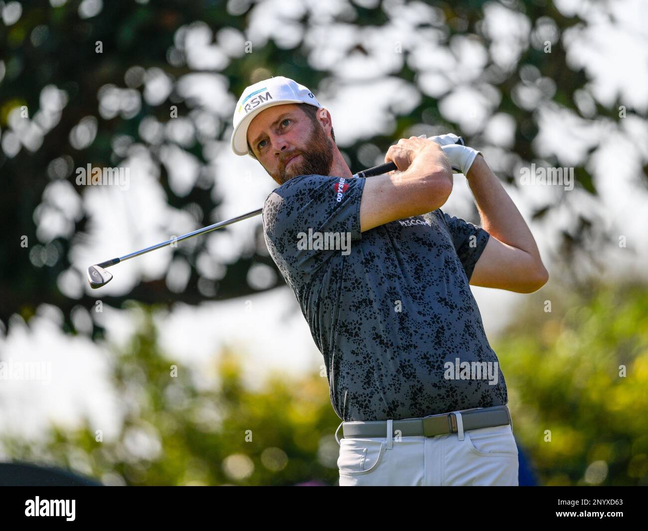 Orlando, FL, USA. 2nd Mar, 2023. Chris Kirk tee shot on #2 during the ...
