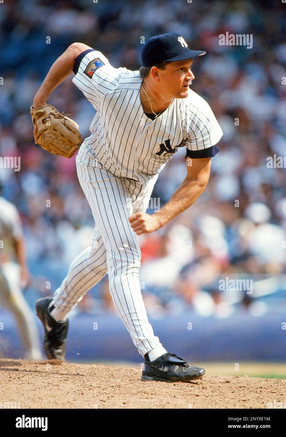 10 Jul. 1994: New York Yankees relief pitcher Steve Howe (57) in action ...