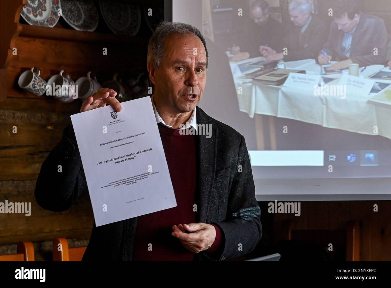 Stare Hamry, Czech Republic. 02nd Mar, 2023. Czech astronomer Pavel ...