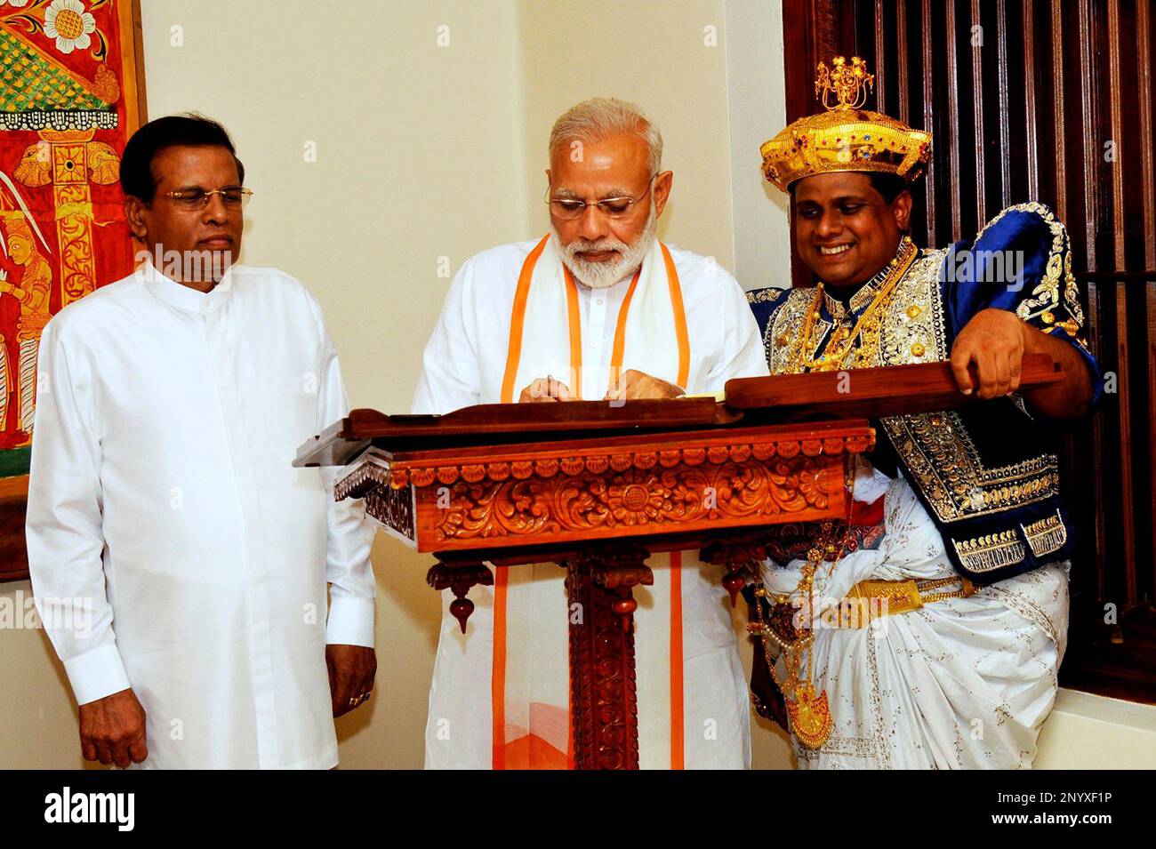 This handout photo released by the Sri Lankan Department of Government ...