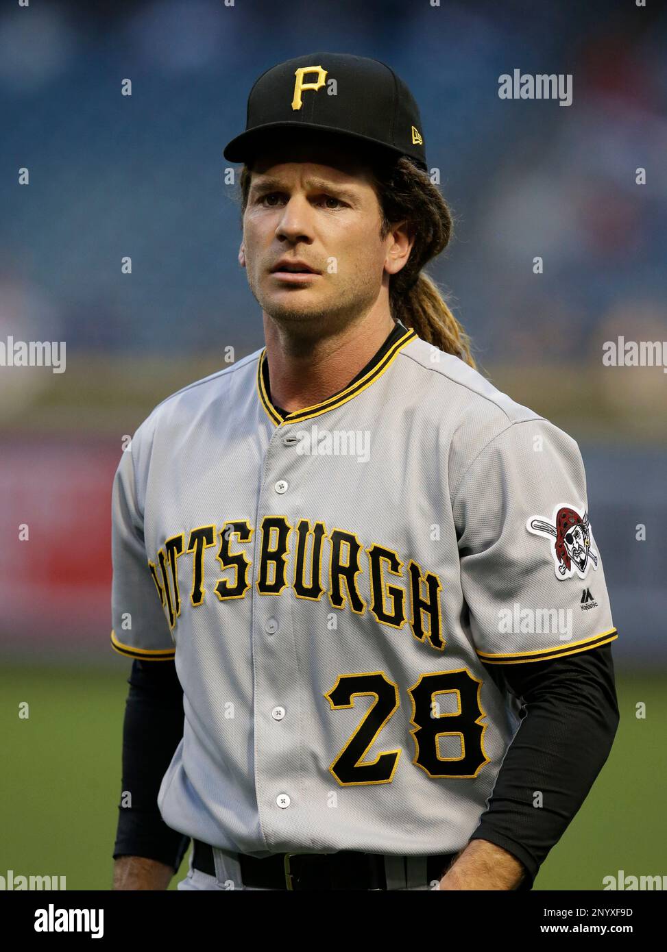 Pittsburgh Pirates right fielder John Jaso (28) during a MLB baseball ...