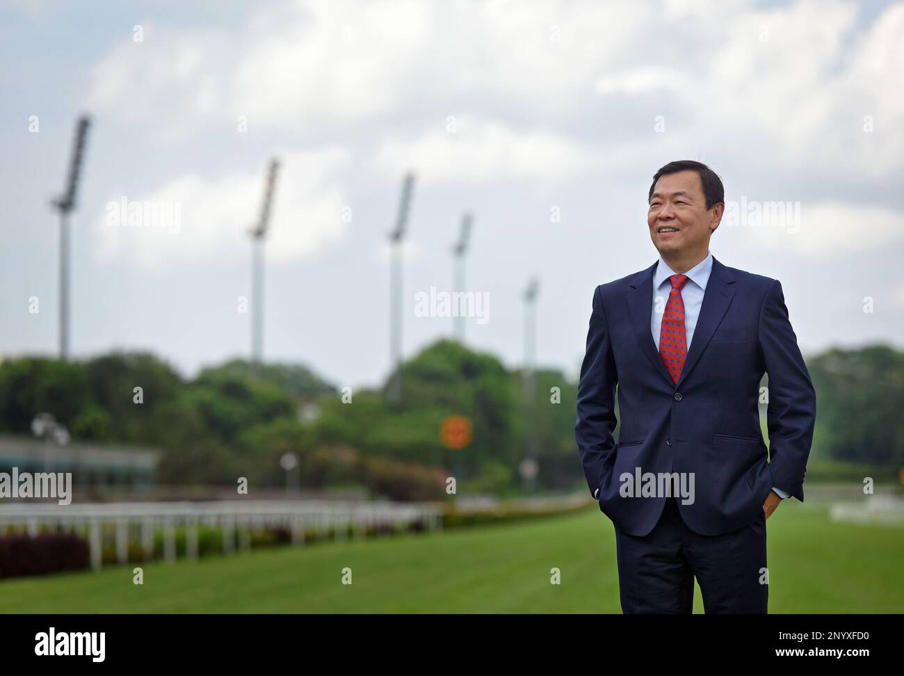 Singapore Turf Club president and chief executive Mr Chong Boo Ching ...
