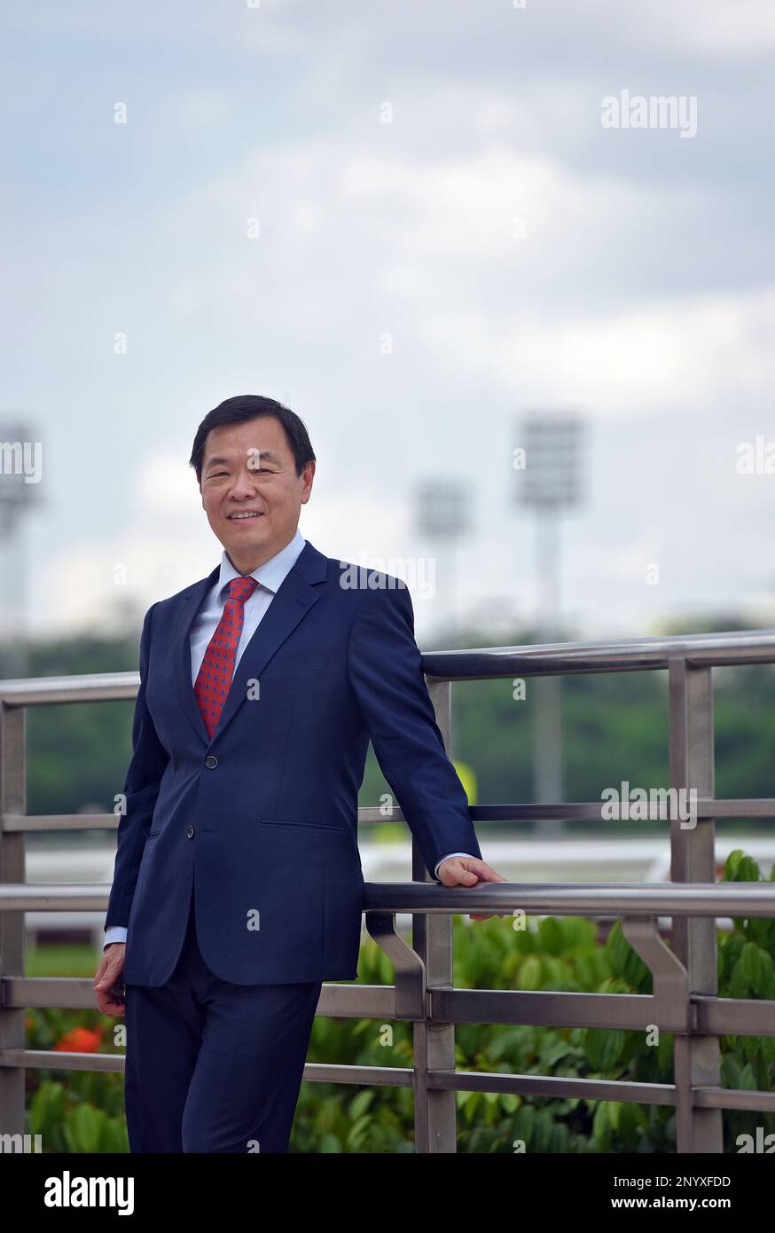 Singapore Turf Club president and chief executive Mr Chong Boo Ching ...