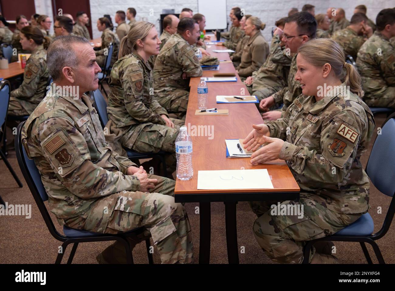 U.S. Air Force Chief Master Sgt. Brian Carroll, the command chief of ...