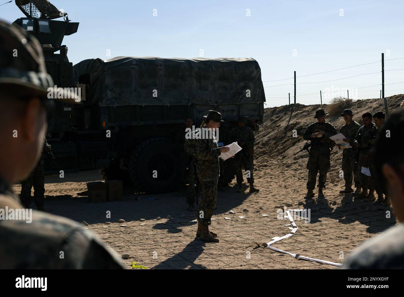 U.S. Marine Corps 1st Lt. Brianna LeCompte, Fire Direction Officer ...