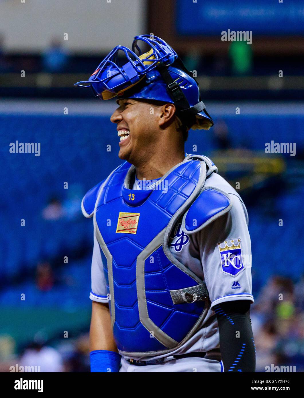 May 09, 2017 - St. Petersburg, Florida, USA-Kansas City Royals catcher ...