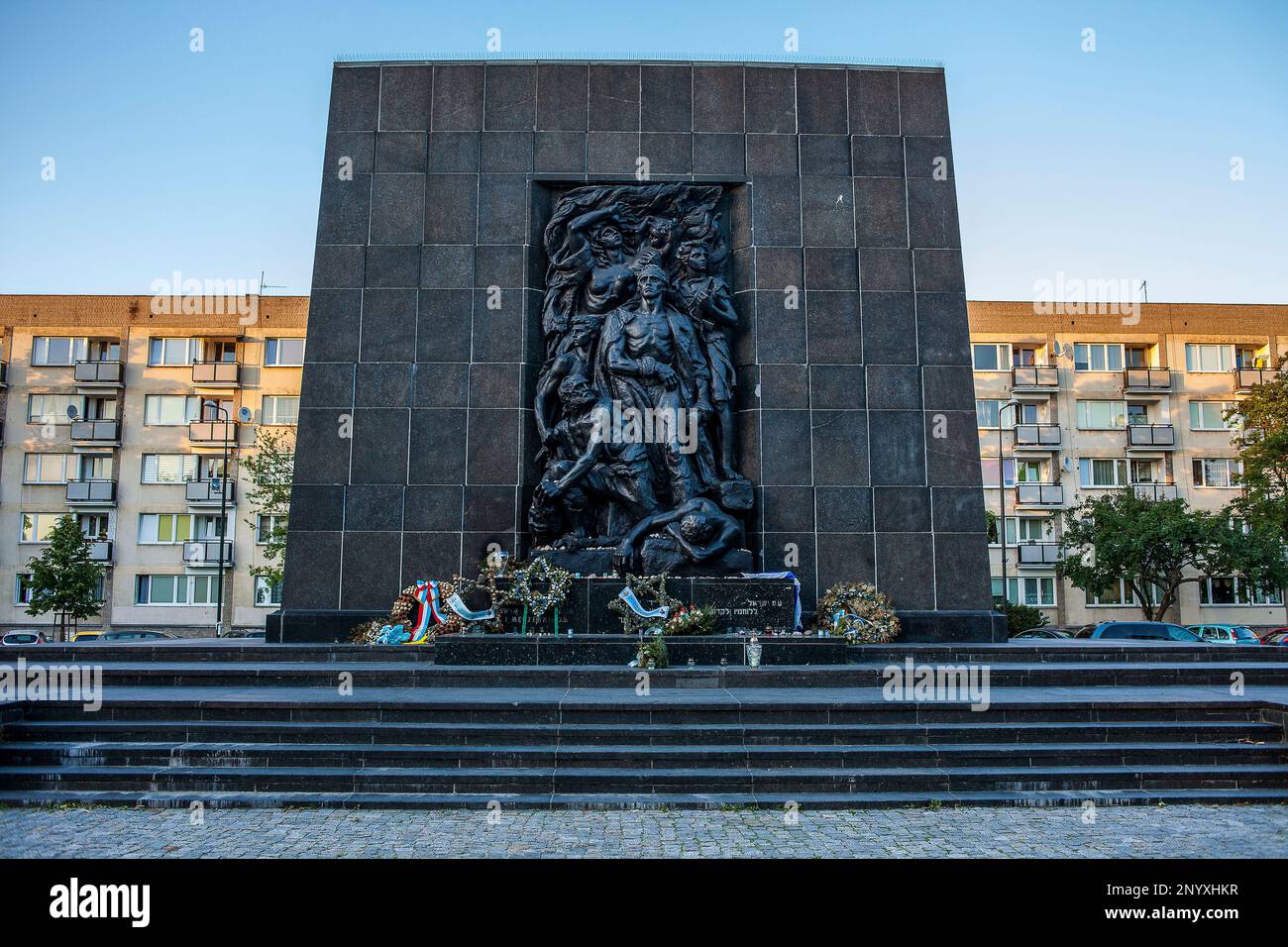 Ghetto Heroes Monument (Pomnik Bohaterow Getta). Warsaw. Poland Stock ...