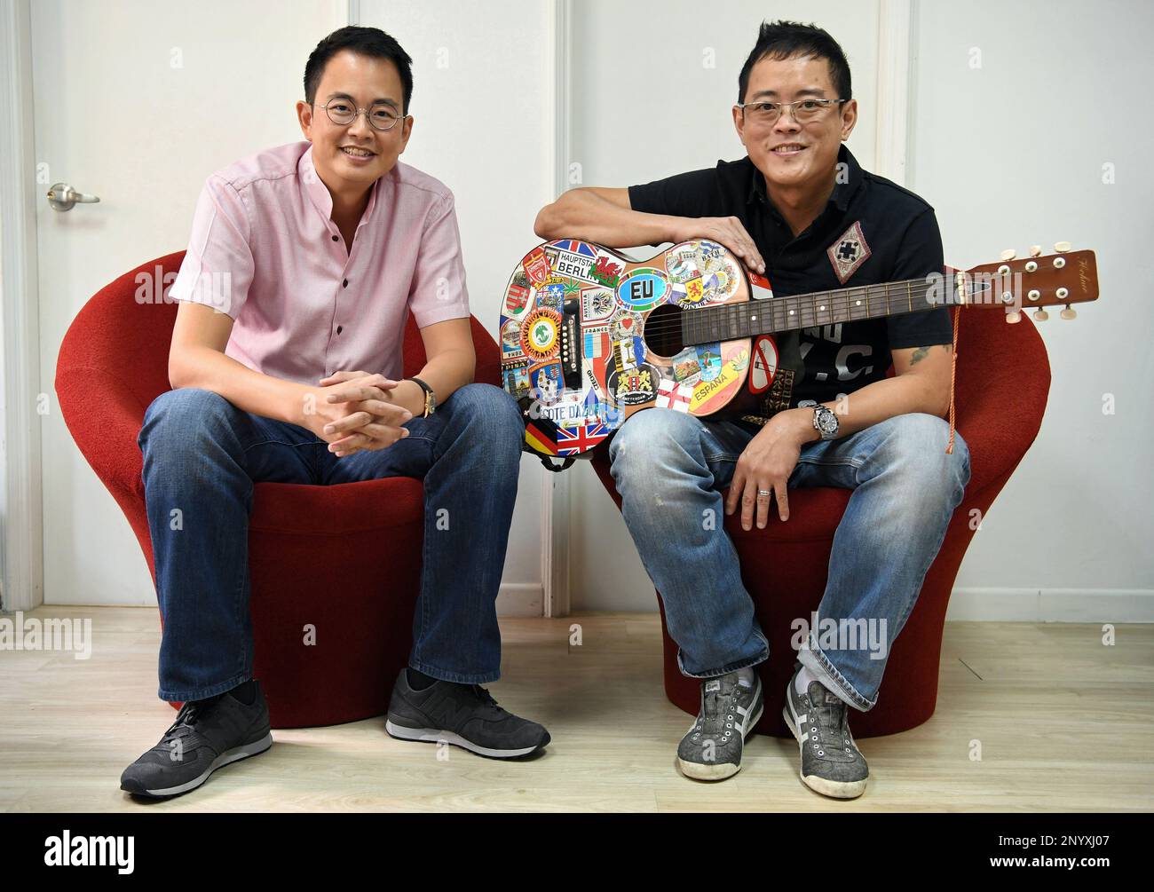 Co-Founder of XMI Pte Ltd Reuben Lee (left) and CEO and founder, Ryan ...