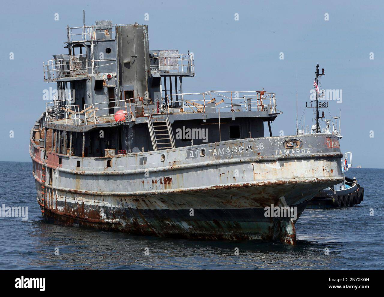 The decommissioned U.S. Coast Guard cutter Tamaroa, was sank 33 ...