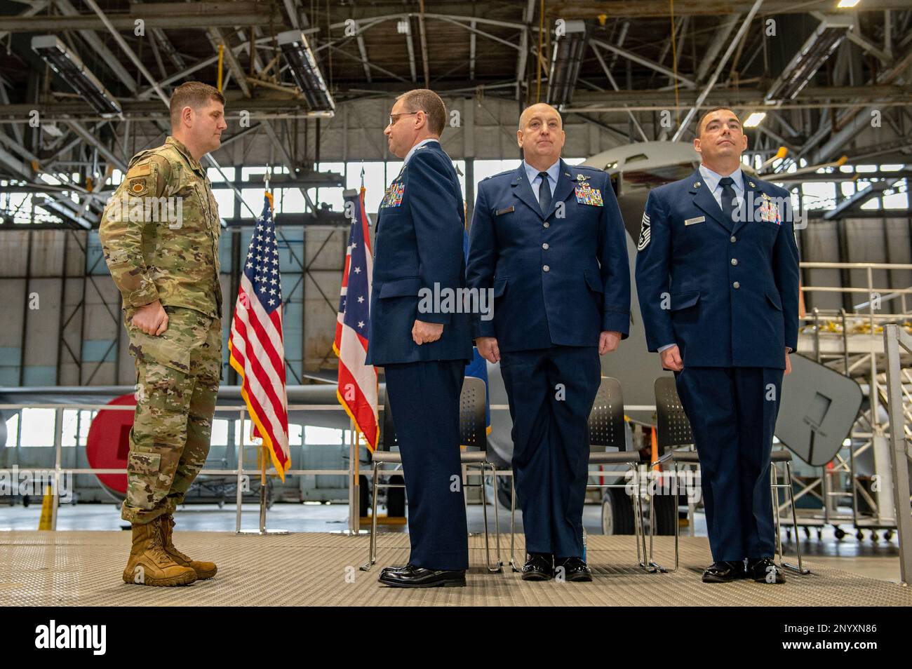 U.S. Air Force Chief Master Sgt. Michael D. Dumas assumes authority of ...
