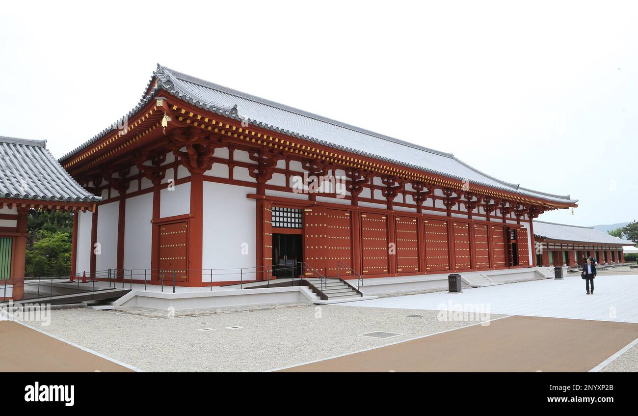 Jikido hall of Yakushiji temple, which was reconstructed, is unveiled ...