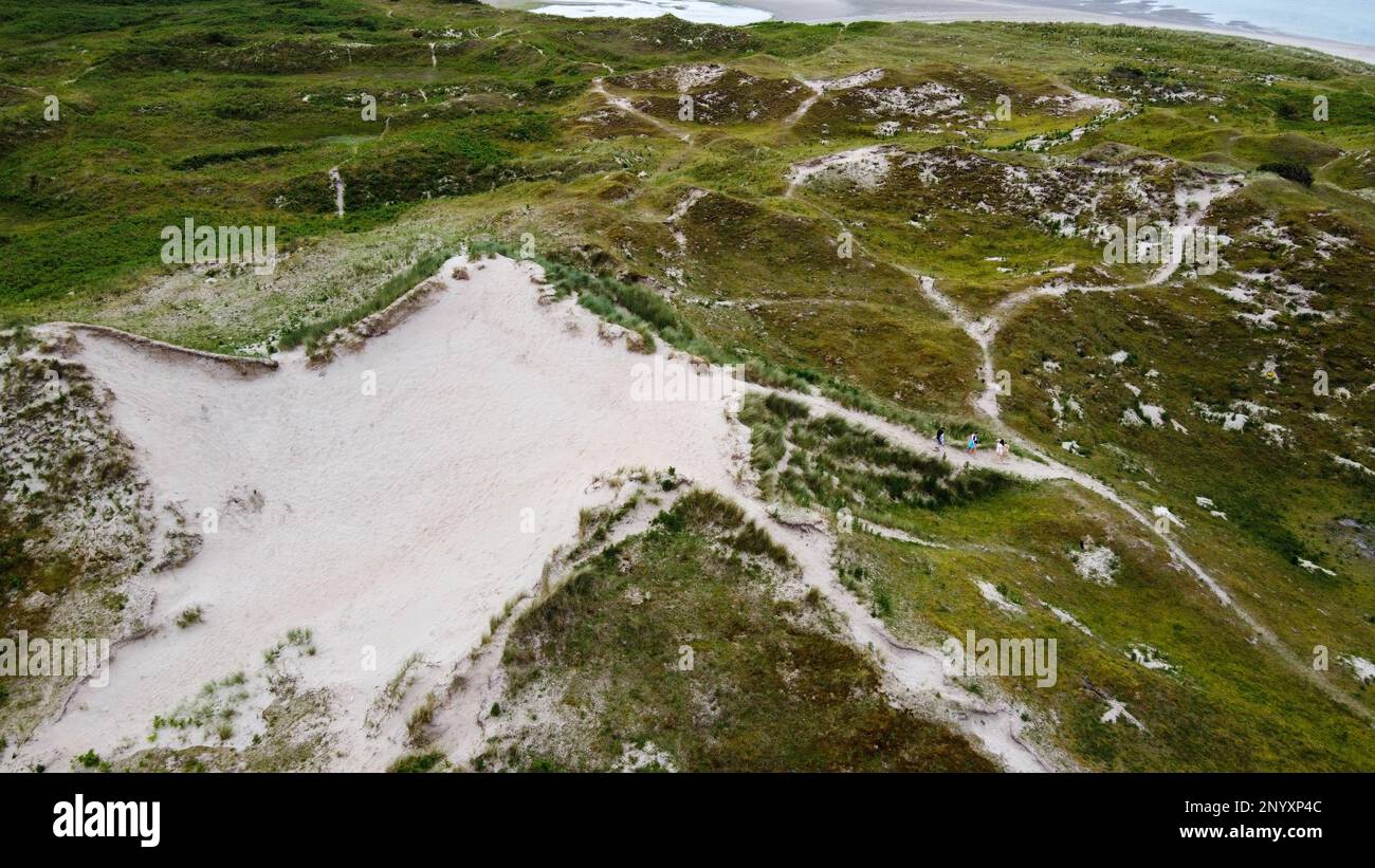 Picturesque sand hills of Ireland. Sand dunes Stock Photo - Alamy