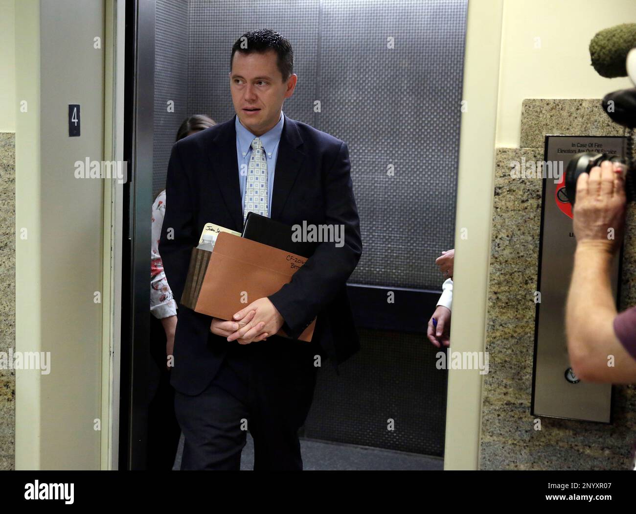 Assistant district attorney Kevin Gray arrives at the Tulsa County ...