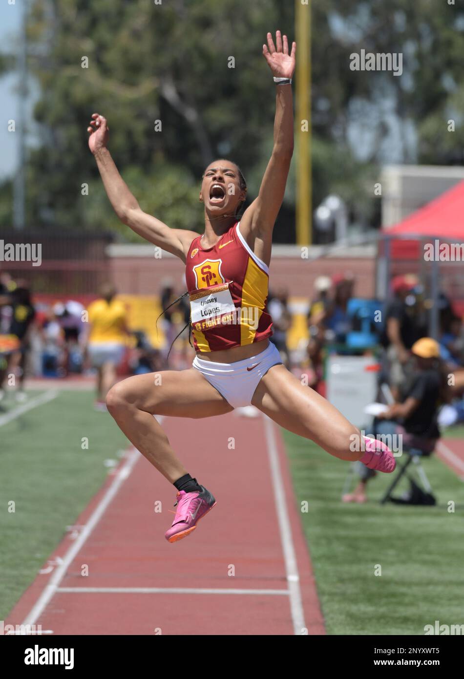 Lyndsey Lopes of Southern California places fourth in the women's long ...