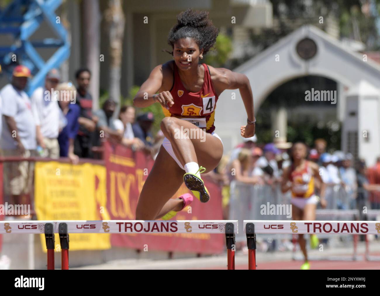 Anna Cockrell of Southern California places second in the women's 400m ...