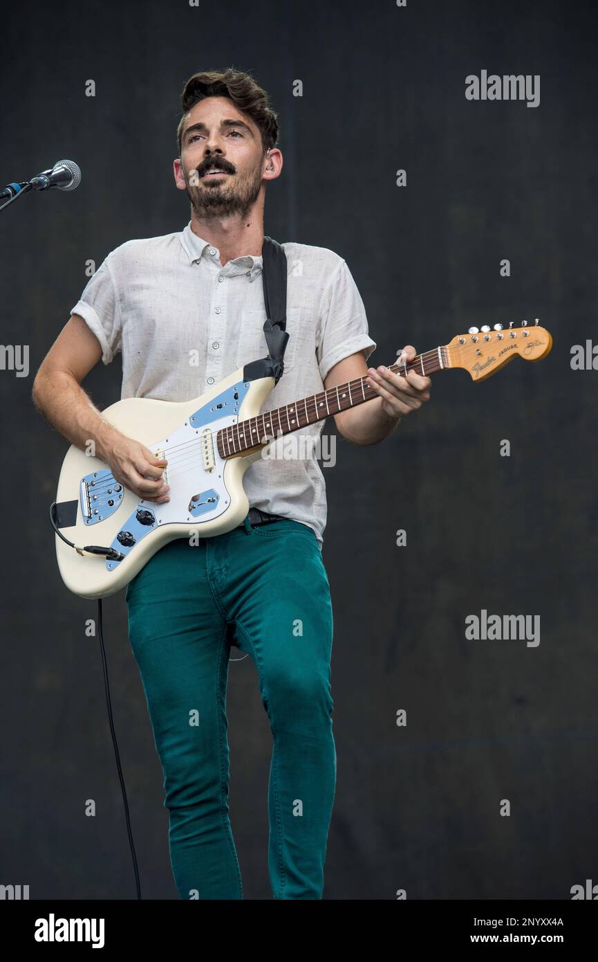 Taylor Rice of Local Natives performs at the Austin City Limits Music ...