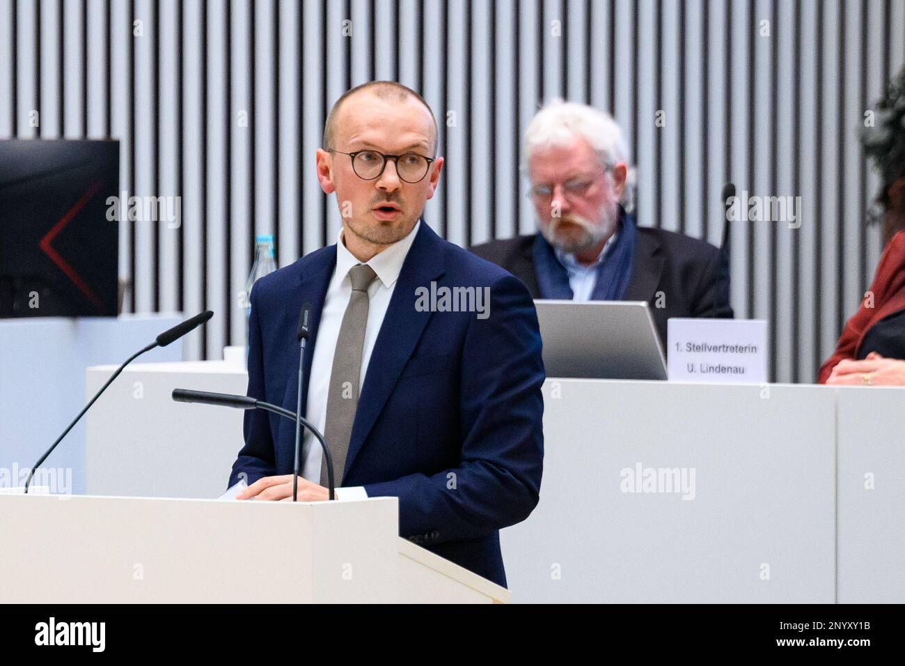 Parchim, Germany. 02nd Mar, 2023. Stefan Sternberg (SPD), District ...