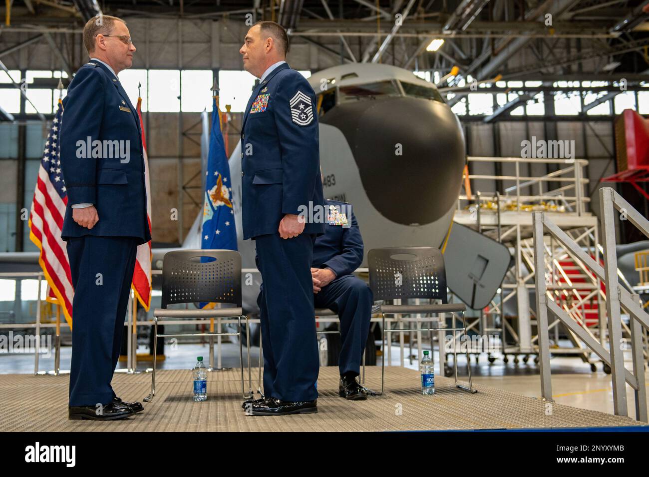 U.S. Air Force Chief Master Sgt. Michael D. Dumas assumes authority of ...