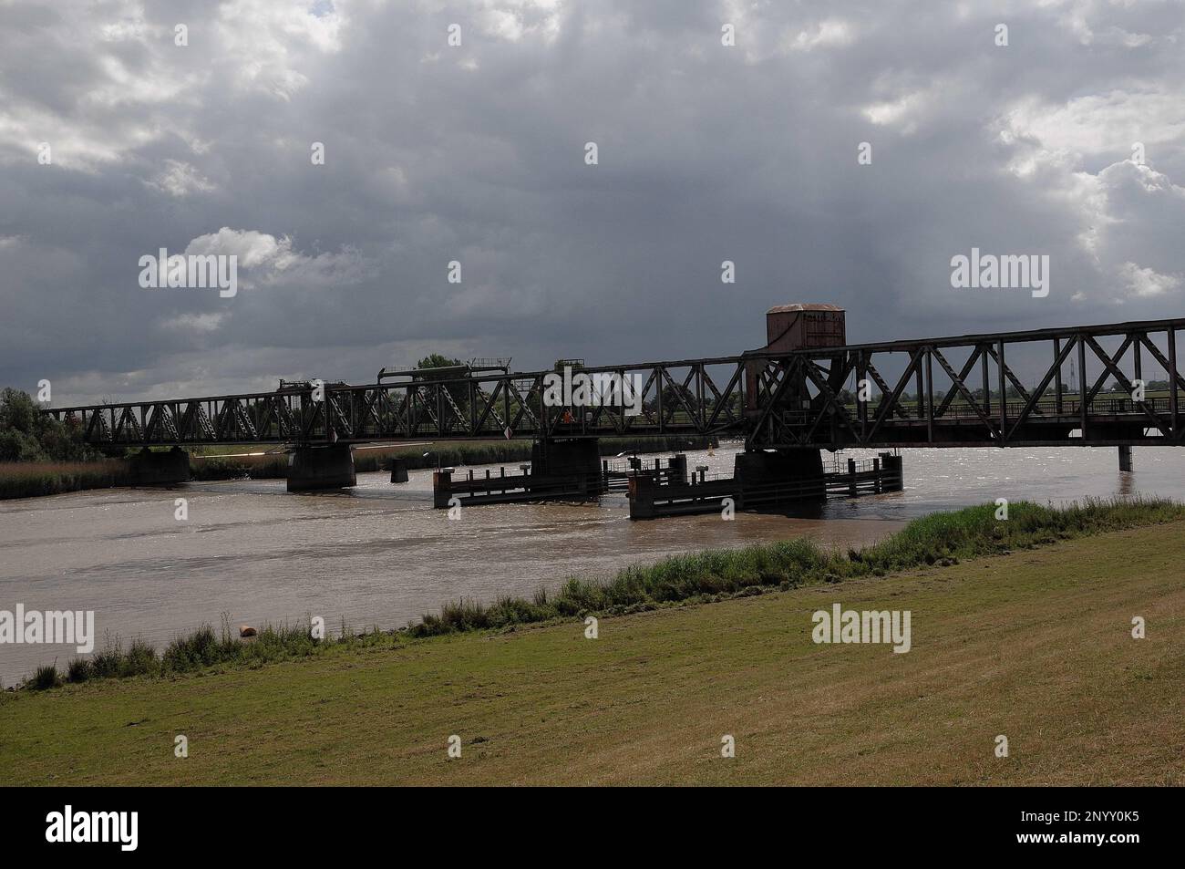the ems river near weener in germany Stock Photo - Alamy