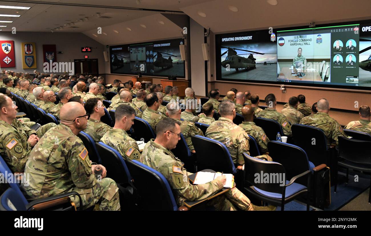 U.S. Army aviation leaders hear from Maj. Gen. Scott M. Naumann, deputy ...