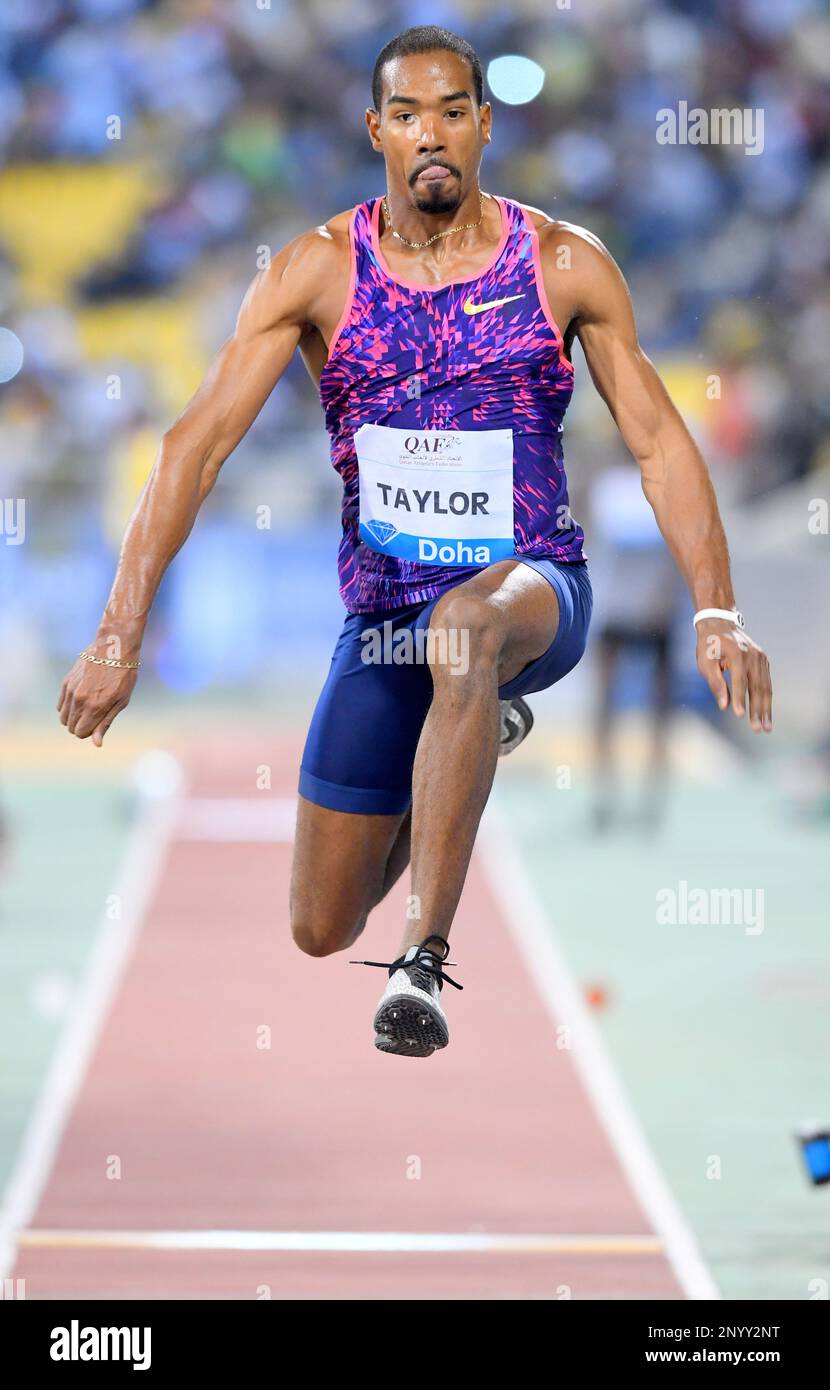 Christian Taylor (USA) wins the triple jump at 56-7 1/4 (17.24m) during ...