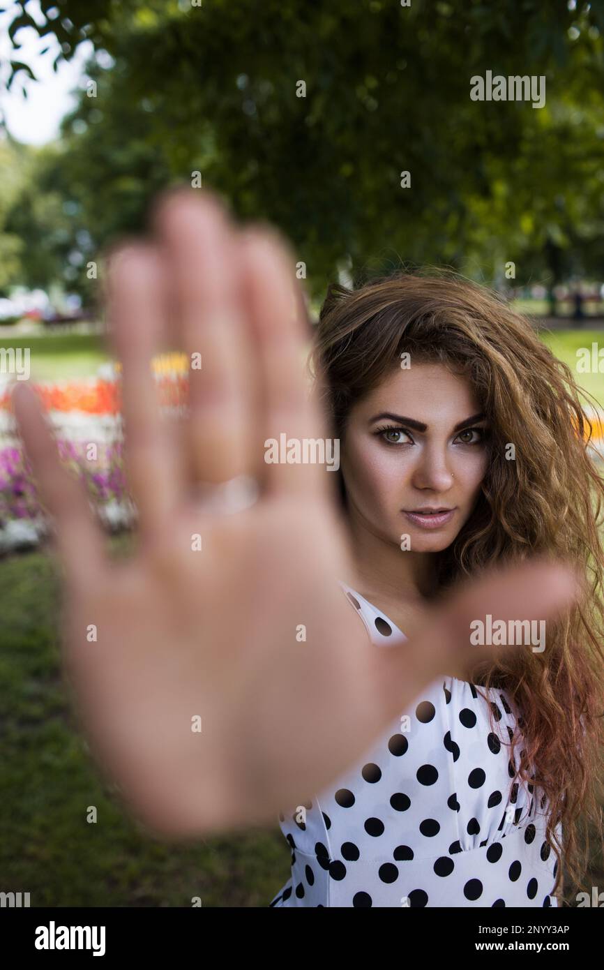 Stop sign. Female life protest Stock Photo - Alamy