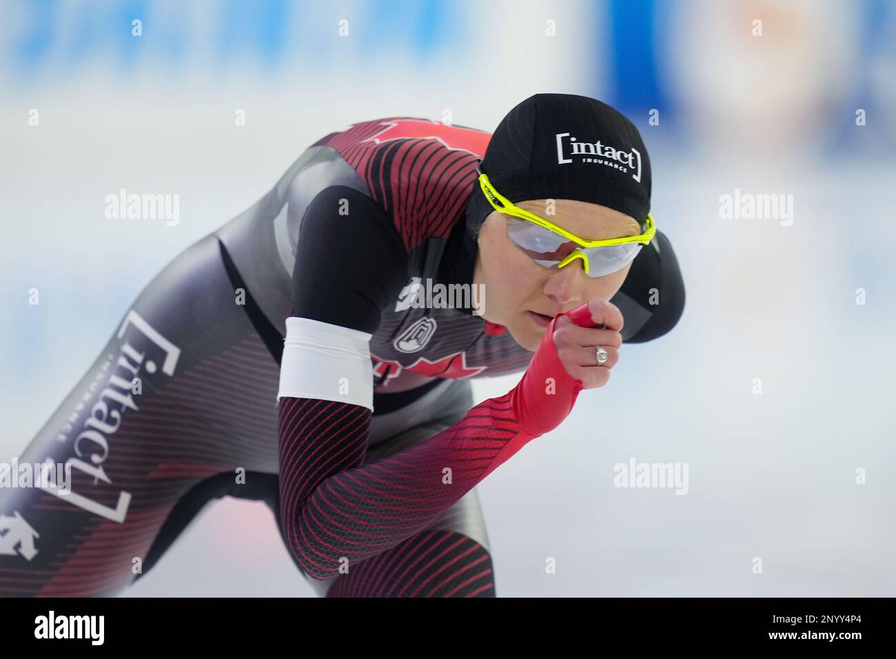 HEERENVEEN, NETHERLANDS - MARCH 2: Isabelle Weidemann of Canada ...