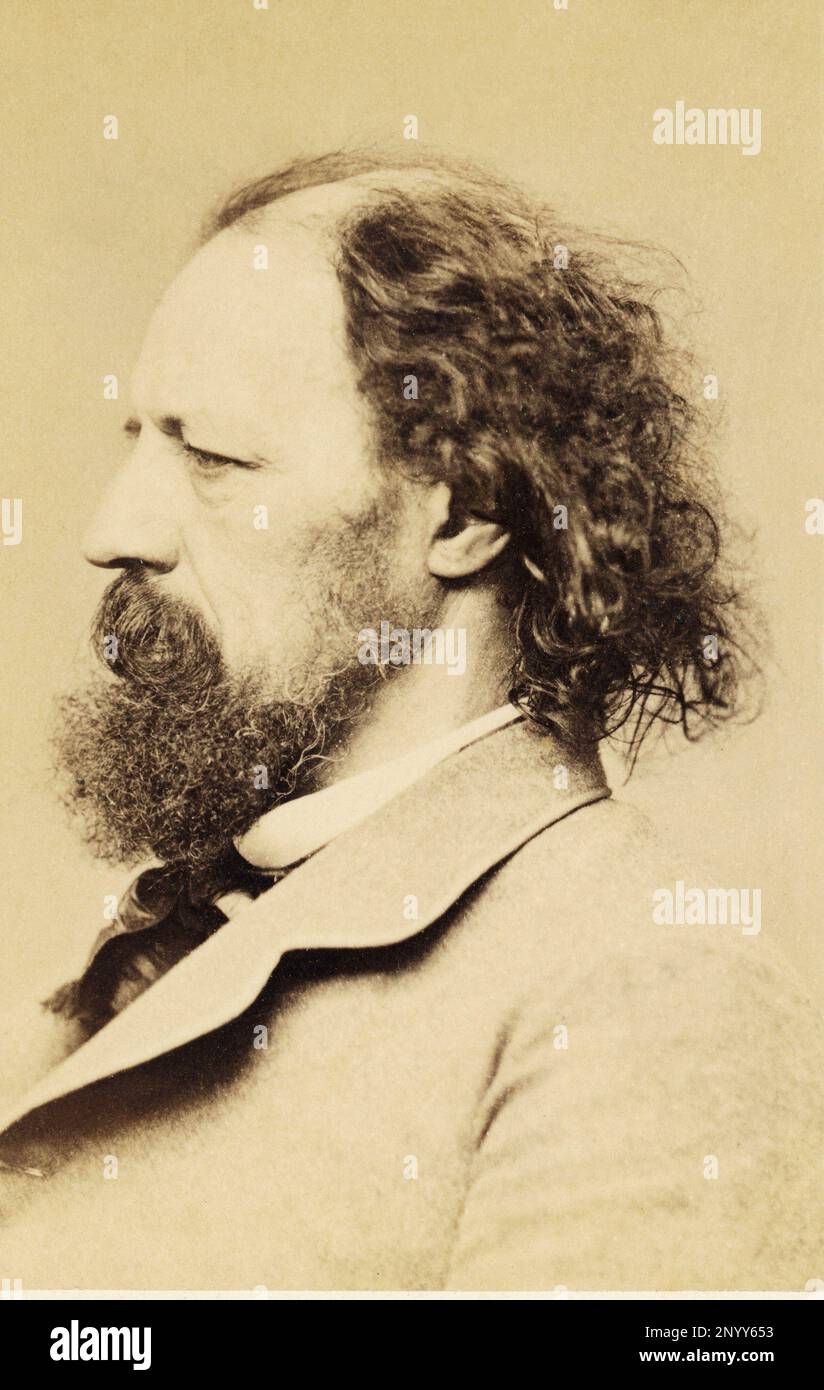 1860 ca. : The british poet Lord ALFRED TENNYSON ( Somersby , Lincolnshire 1809 - Aldworth House ...