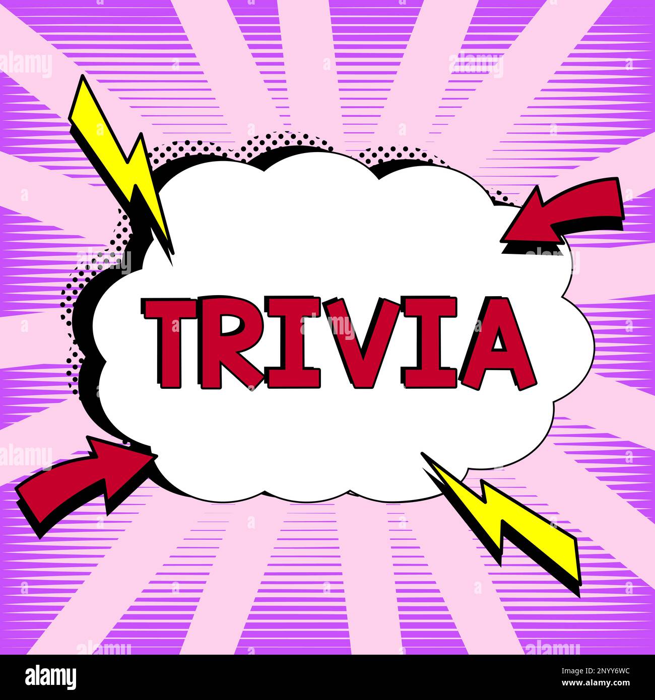 Text showing inspiration Trivia. Concept meaning details considerations ...