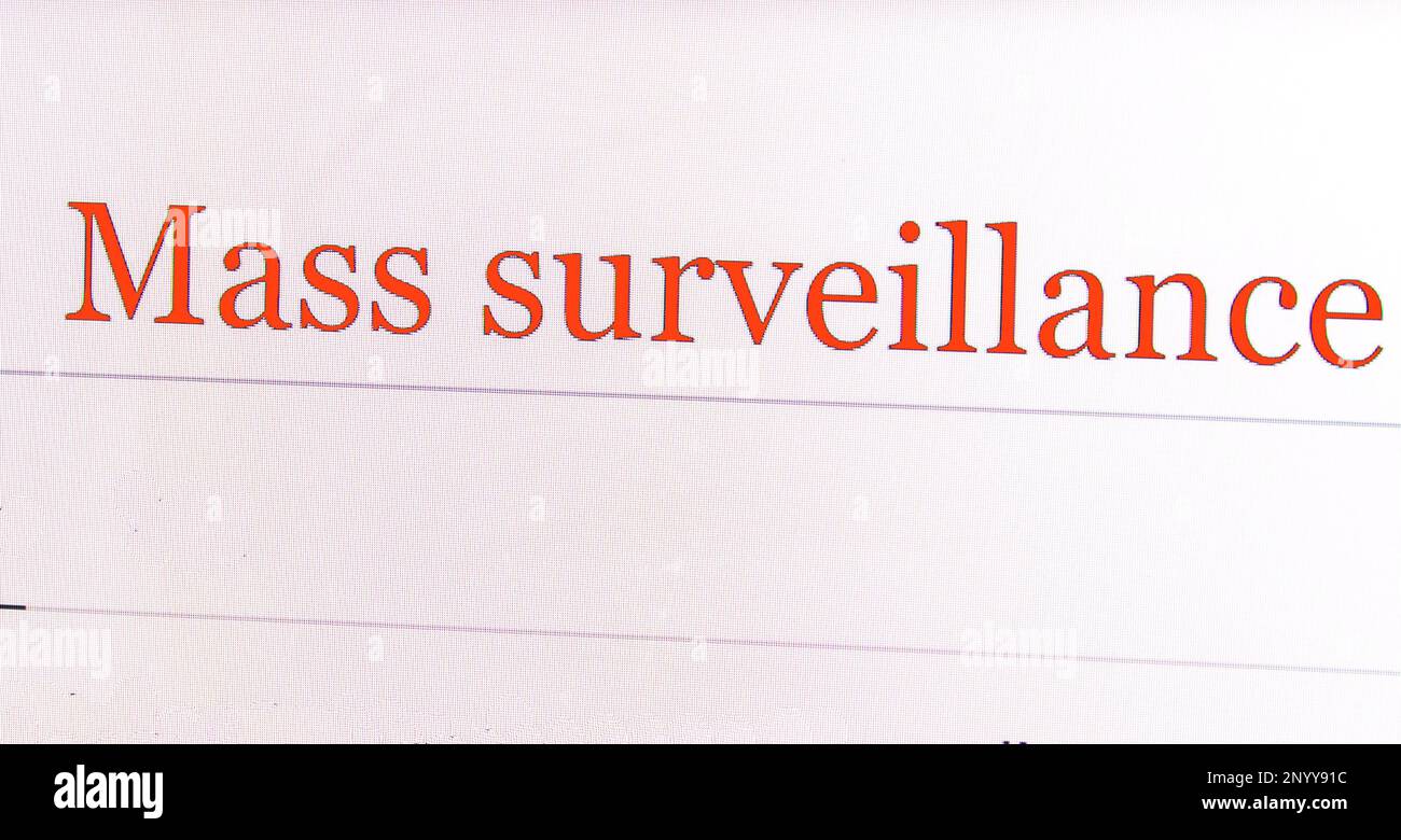 Mass surveillance hi-res stock photography and images - Alamy