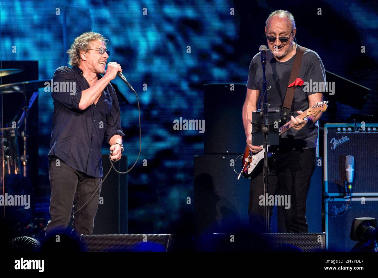 Roger Daltrey, left, and Pete Townshend The Who perform at Nationwide ...