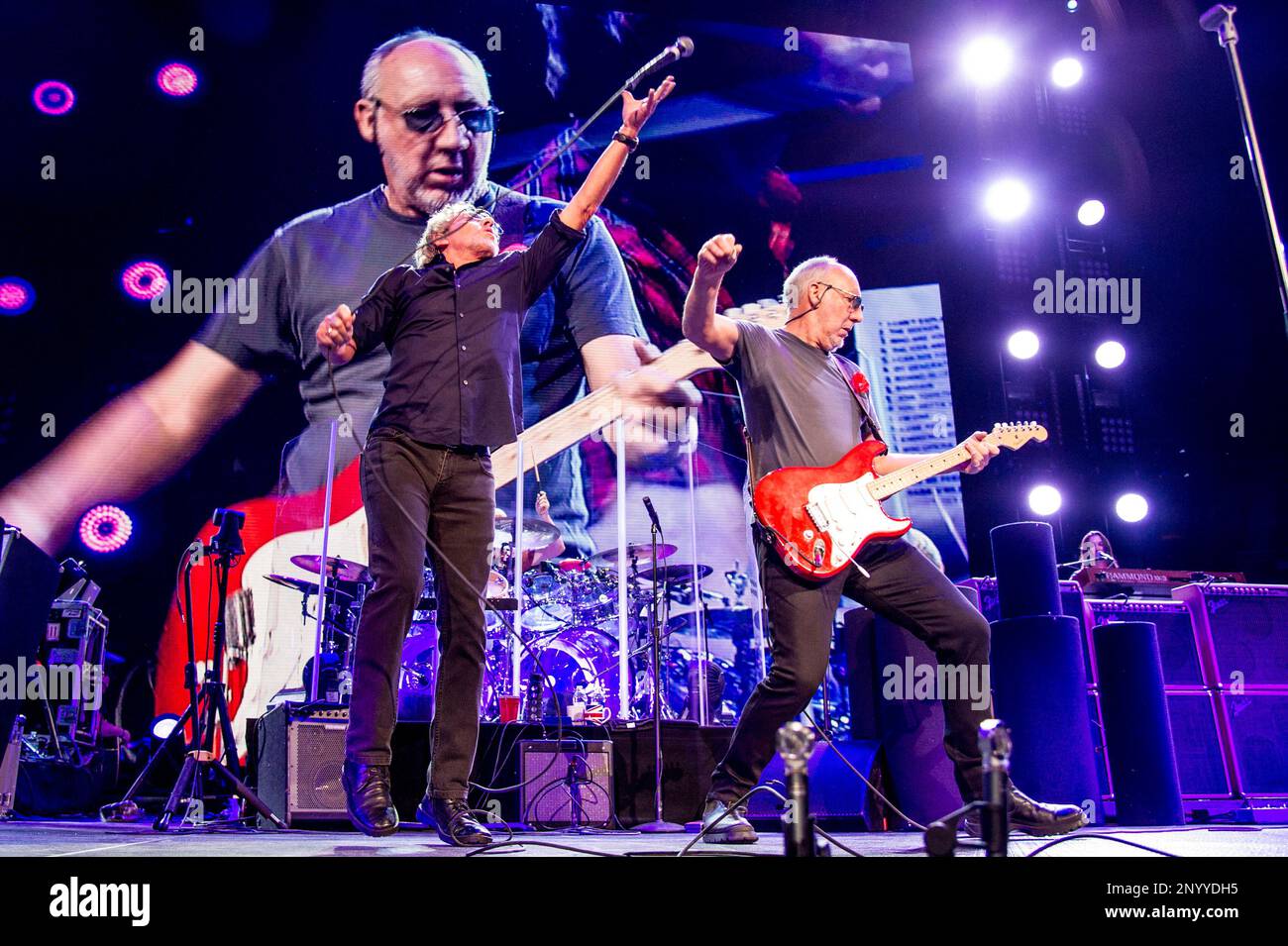 Roger Daltrey, left, and Pete Townshend The Who perform at Nationwide ...