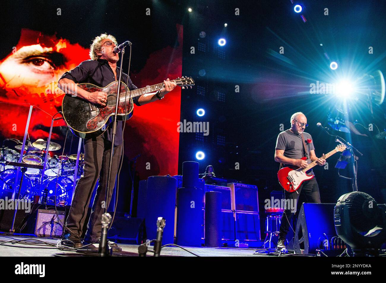 Roger Daltrey, left, and Pete Townshend The Who perform at Nationwide ...