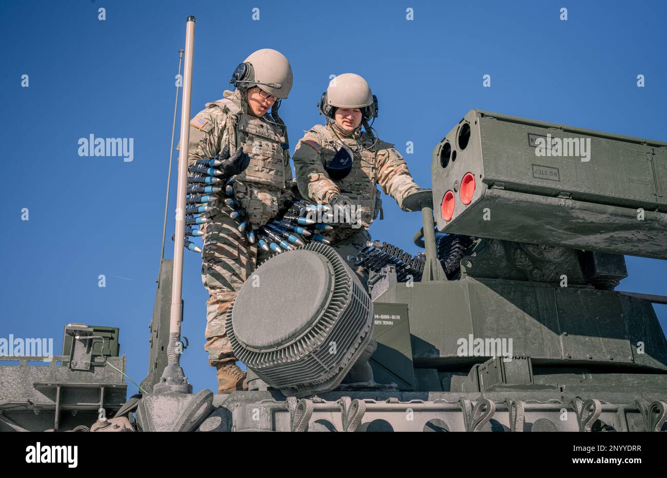 U.S. Army air defenders with Alpha Battery, 5th Battalion, 4th Air ...