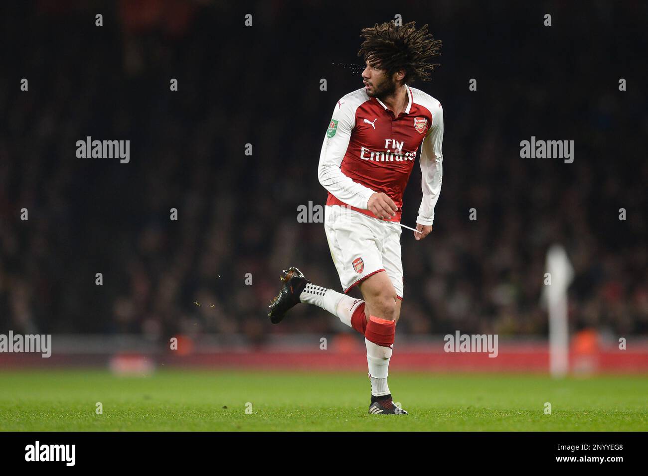 Mohamed Elneny of Arsenal - Arsenal v West Ham United, Carabao Cup ...