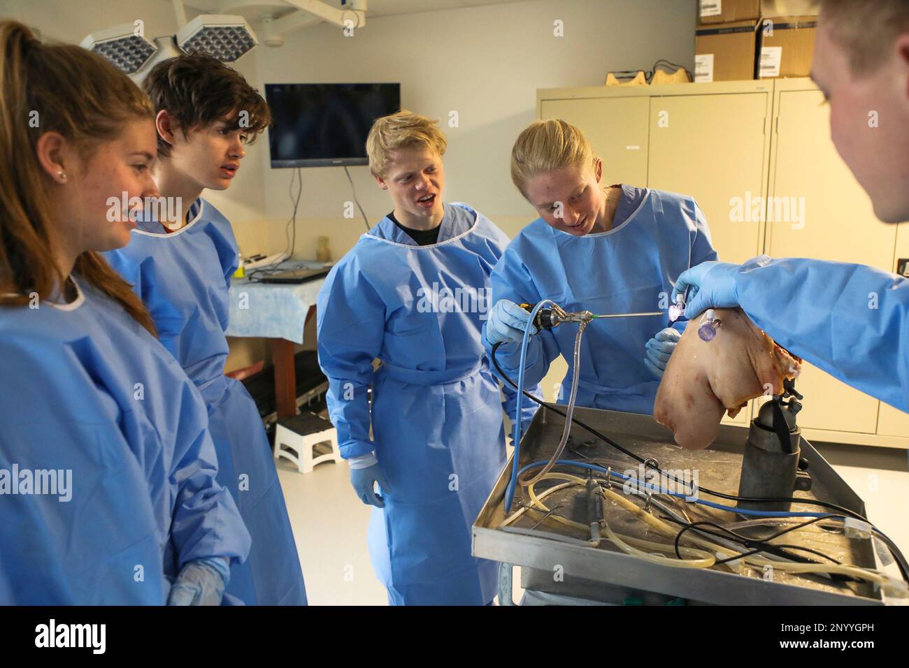 Four students from Vail Ski Snowboard Academy learn what a rotator cuff ...