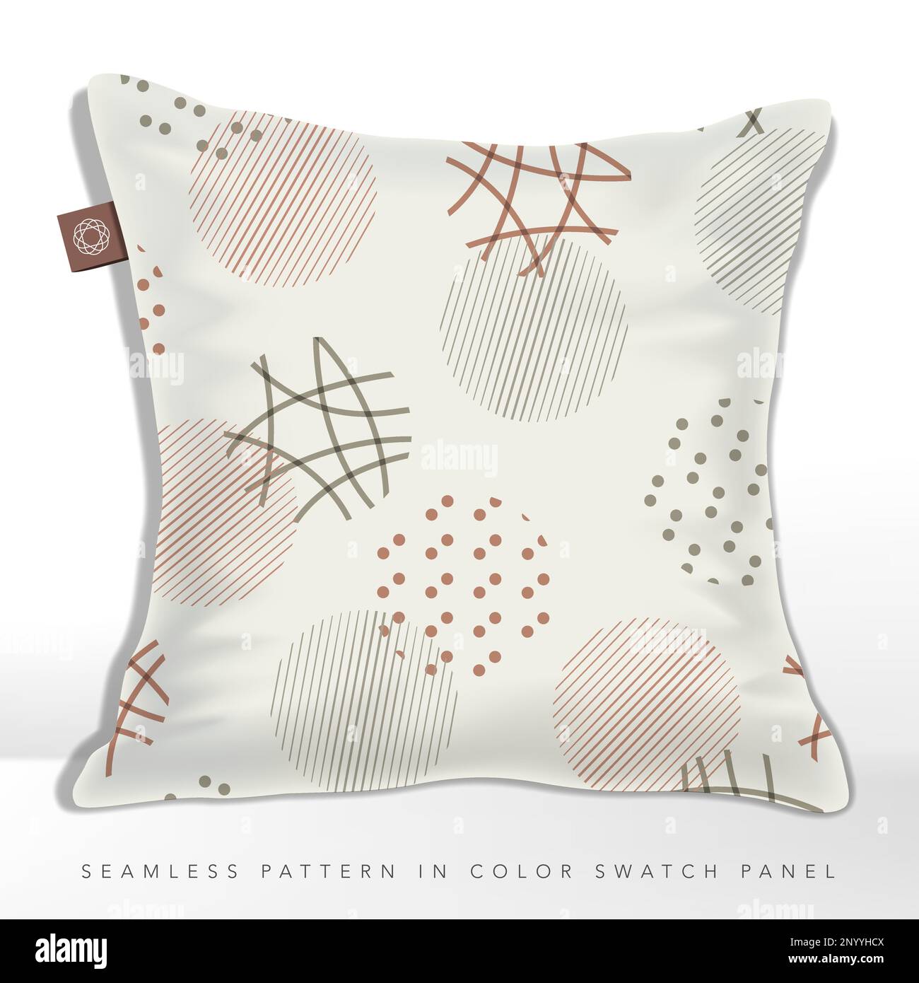 Vector Abstract Circle Seamless Japanese Wrapping Paper or Fabric ...