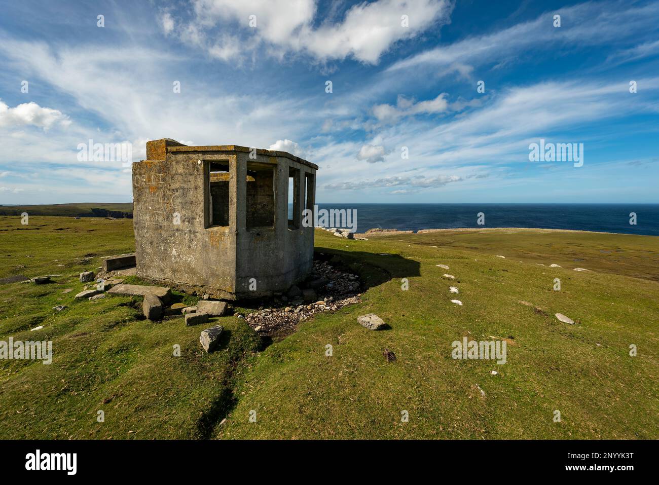 World War II lookout post at Erris Head, Mullet Peninsula, County Mayo ...